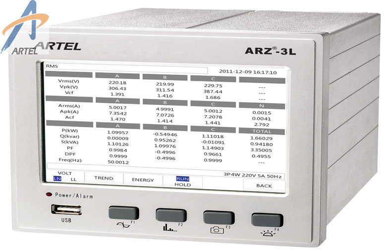 3 Phase Power Quality Analyzer / Measurement Of Voltage Swell